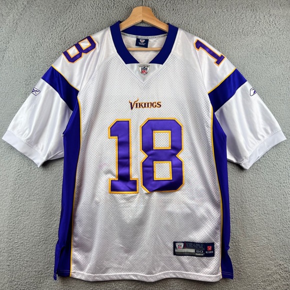 Reebok | Shirts | Reebok Nfl Minnesota Vikings 8 Rice Jersey Men Size 5 ...
